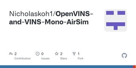 GitHub Nicholaskoh1 OpenVINS And VINS Mono AirSim