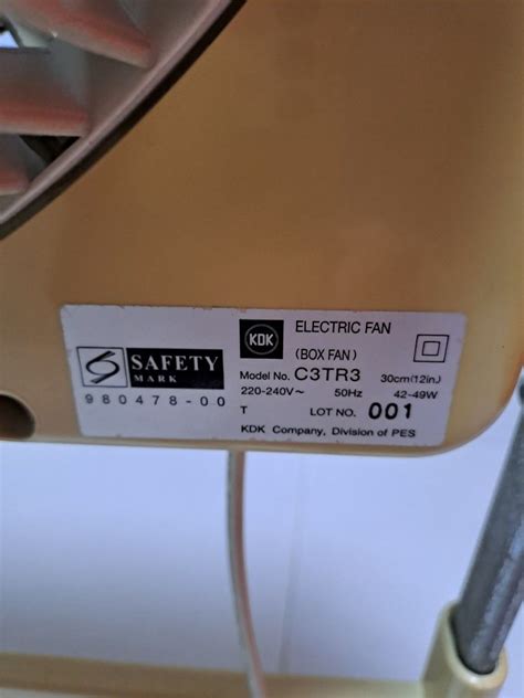 Free Kdb Box Fan Furniture And Home Living Lighting And Fans Fans On