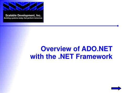 Ppt Overview Of Ado Net With The Net Framework Powerpoint Presentation Id 170546