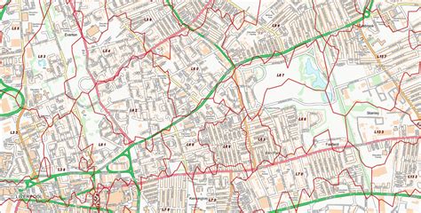 Central Liverpool Postcode City Street Map Digital Download Uk