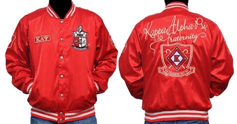 New Mens Kappa Alpha Psi Satin Fraternity Jacket Button Up Etsy