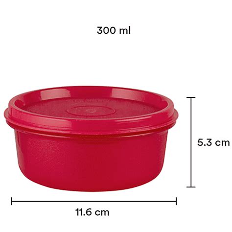Buy Polyset Magic Seal Plastic Storage Containers Round Royal Red