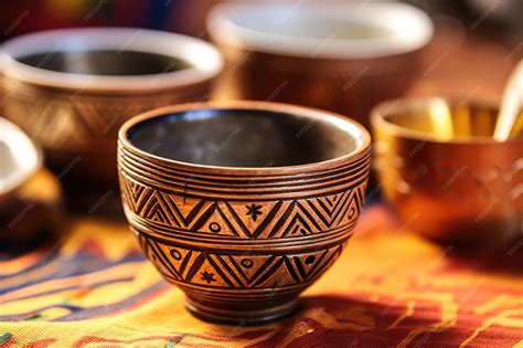 Premium Ai Image Closeup Of Traditional Ethiopian Coffee Cups Cini