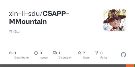 Github Xin Li Sdu Csapp Mmountain