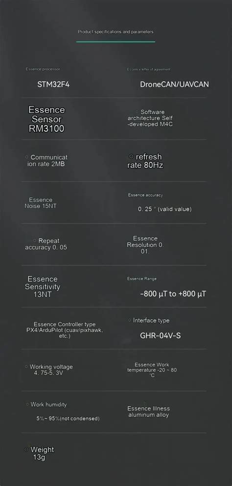 Cuav C Compass Rm3100 Sensor Dronecan High Precision Compass Sensor