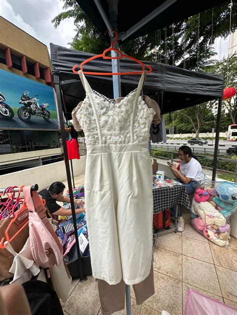 White Lace Jumpsuit Womens Fashion Dresses And Sets Rompers On Carousell