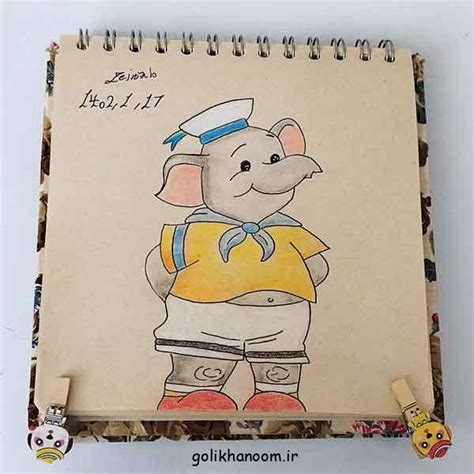 نقاشی فیل 2024 15 طرح بسیار آسان اما زیبا و کودکانه و فانتزی عکس