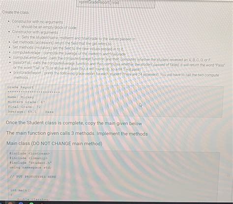 Solved 17 1 Fall 2021 Student Class With Methods In Main Chegg