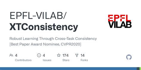Github Epfl Vilab Xtconsistency Robust Learning Through Cross Task