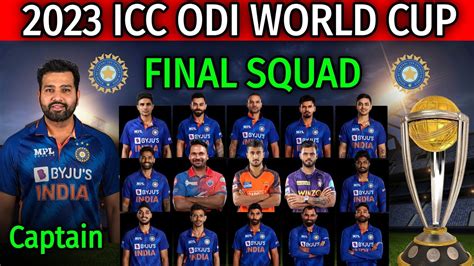 Odi World Cup 2024 India Squad Koral Miguela