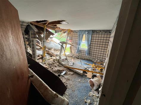 Car Crashes Into Second Floor Of Pennsylvania Home Left Dangling From