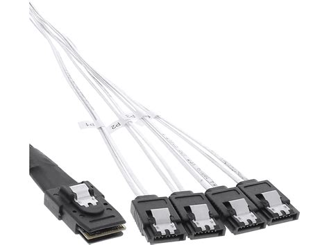 INLINE InLine® SAS Anschlusskabel, Mini-SAS SFF-8087 an 4x SATA, 1:1 ...