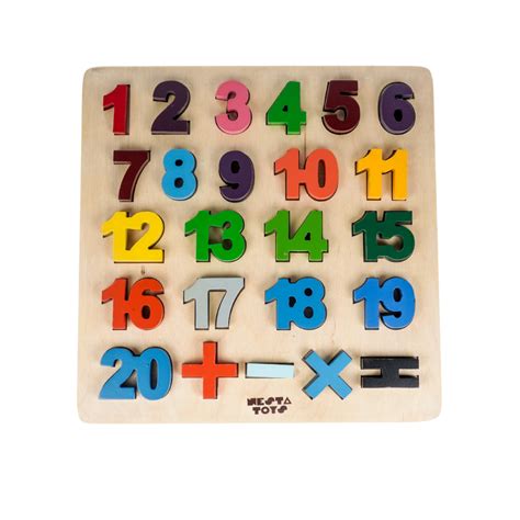 Nesta Toys Wooden Number Puzzle Toys Nestatoys