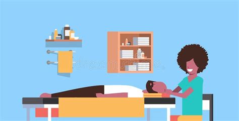 Black Man Massage Stock Illustrations 1337 Black Man Massage Stock