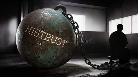Mistrust And Intimate Silent And Lonely Suffering Human Soul Person