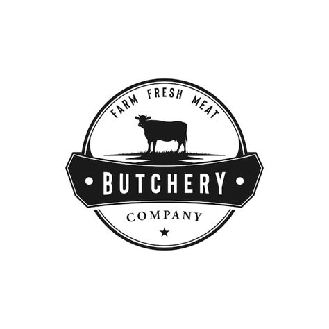 Premium Vector Vintage Illustration Cattle Farming Logo Design Vector