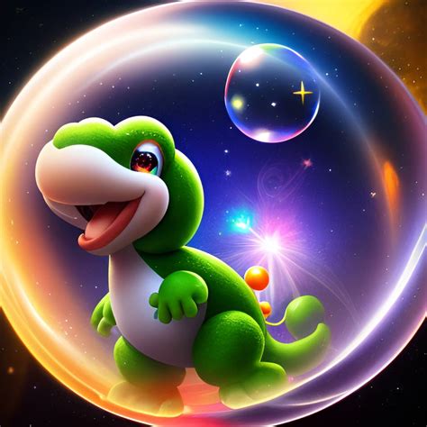 Yoshi In A Bubble Ai Art By Wdearth On Deviantart