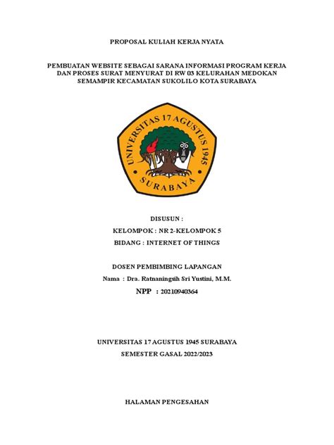 Proposal Kel 5 Iot Pdf