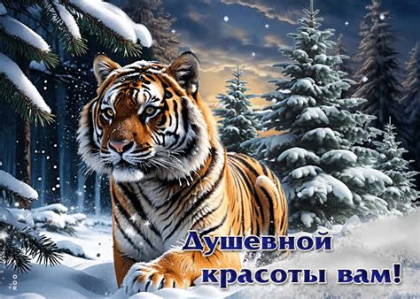 Чудесная зимняя гиф открытка Душевной красоты вам Скачать бесплатно