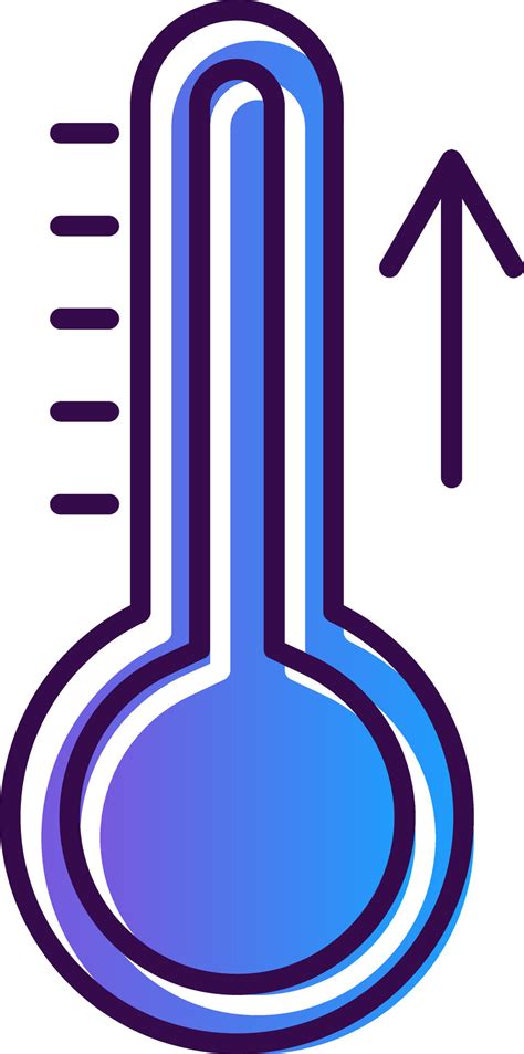 Rising Temperature Gradient Filled Icon 42807204 Vector Art At Vecteezy