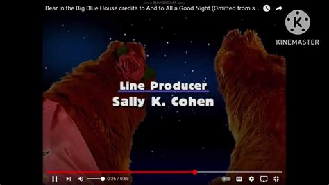 Bear In The Big Blue House Credits To And To All A Good Night Youtube