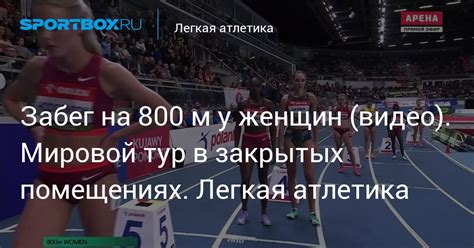 Забег на 800 м у женщин (видео). Мировой тур в закрытых помещениях ...