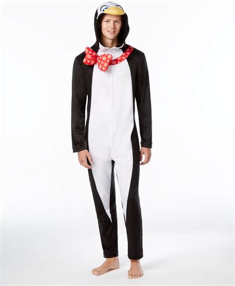 Penguin Adult Pajamas With Hood Cheapundies