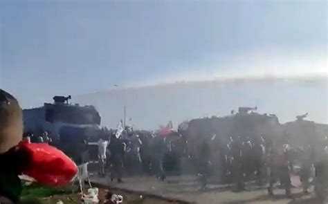 Protest At Incirlik Cut Short As Crowd Surge Prompts Dispersal By
