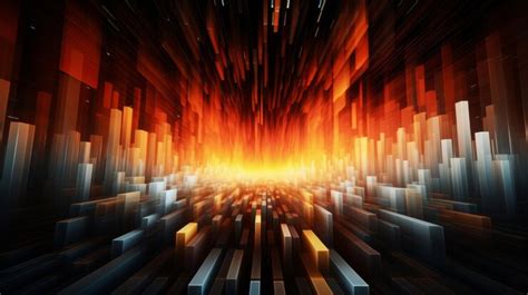 Premium Ai Image Abstract Visualizer With Pulsating Geometric Shapes
