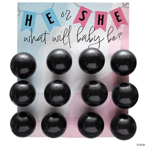 Gender Reveal Balloon Pop Game 22 Pc Oriental Trading