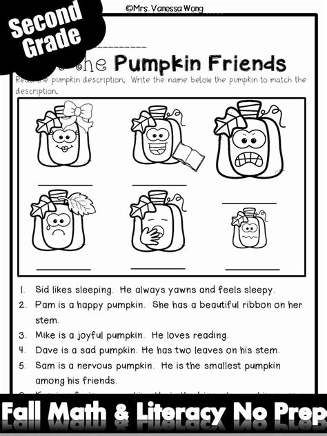 Theme Worksheets 2nd Grade Inspirational Fall Activities For Second