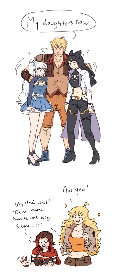 Blake Belladonna Taiyang Xiao Long Ruby Rose Weiss Schnee Yang Xiao Long RWBY