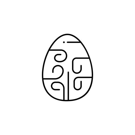 Celebration Easter Egg Vector Icon Illustration 23199867 Vector Art