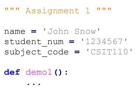 Solved Assignment 1 Name John Snow Student Num