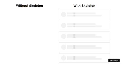Skeleton Codesandbox
