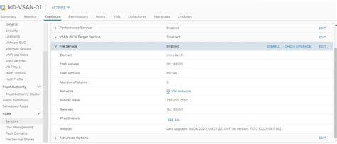 How To Configure VSAN File Service VMware VSAN