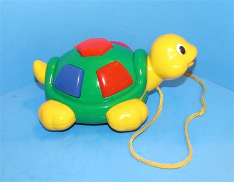 Vtg Megcos Rare Pull Along Musical Turtle W Lights And Sounds Works 9 L K 4605783451
