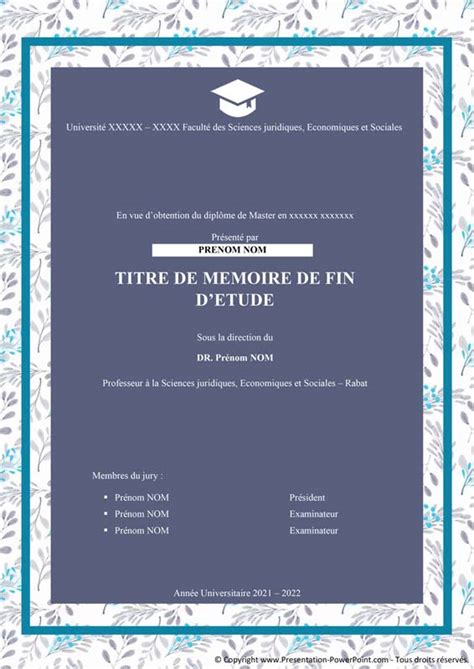 9 exemples de page de garde gratuits à télécharger Word et PDF