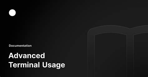Advanced Terminal Usage Open Interpreter