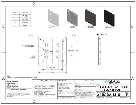 Post Base Plate Glass Railing For Decks