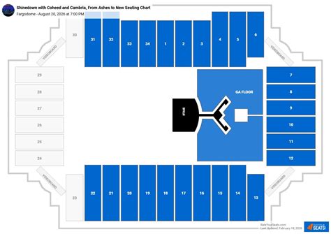 Fargodome Concert Seating Chart