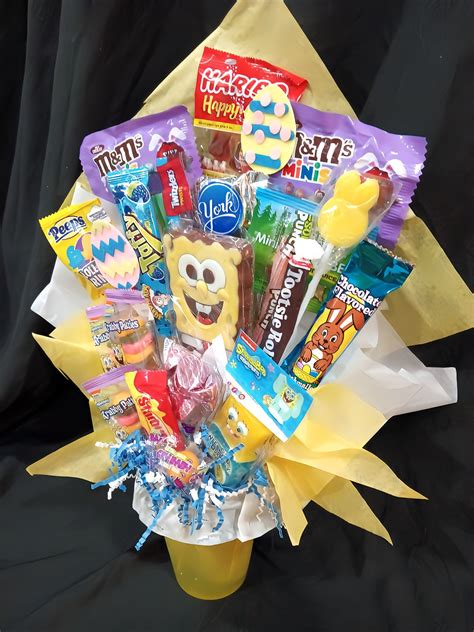Spongebob Easter Basket Spongebob Easter T Spongebob Candy Bouquet