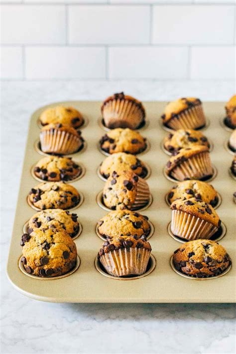 Mini Banana Chocolate Chip Muffins Hummingbird High