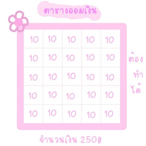 Cute Money Saving Chart