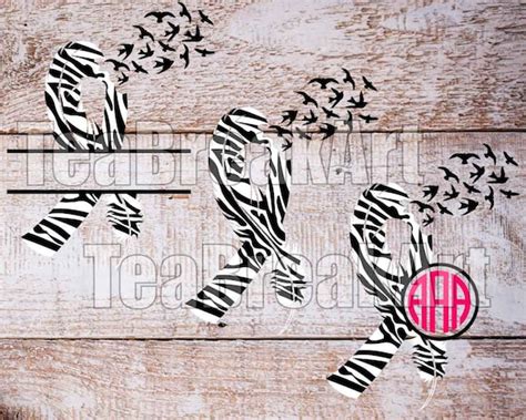 Zebra Ribbon Carcinoid Neuroendocrine Tumor Awareness Etsy