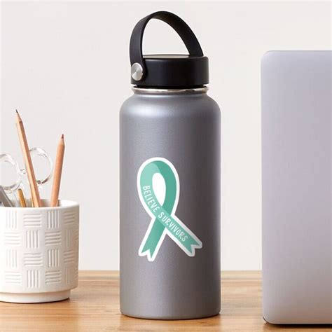 Believe Survivors” Sexual Assault Awareness Ribbon Sticker For Sale By