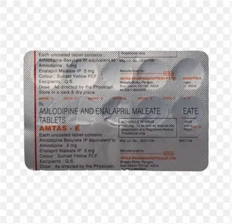 Amtas E Tablet At Rs 142 Strip Amlodipine Besylate Tablet In Faridabad Id 22563720512