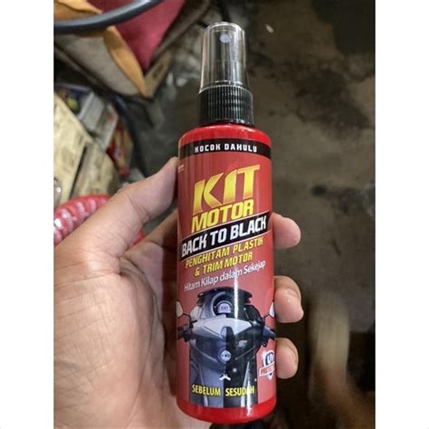 Jual Kit Motor Back To Black Trim Restorer 115 Ml Penghitam Body Motor