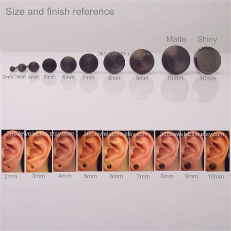 Gauge Size Chart For Ears Pe