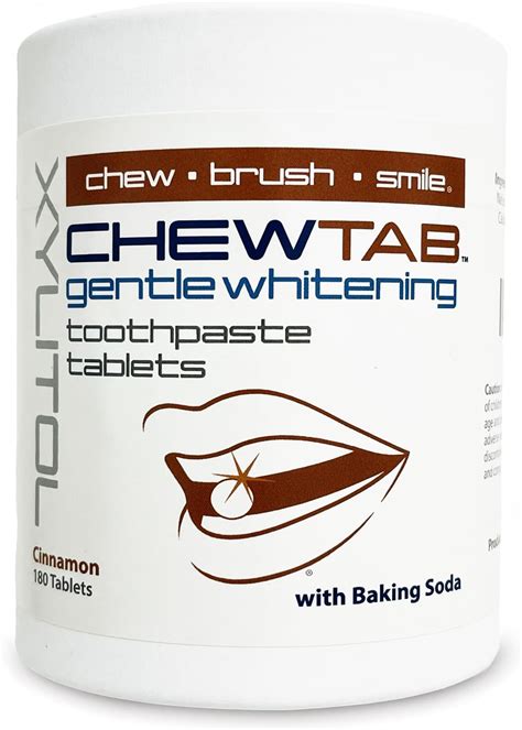 Chew Brush Smile Toothpaste Tablets 120 Count Cinnamon Health And Household
